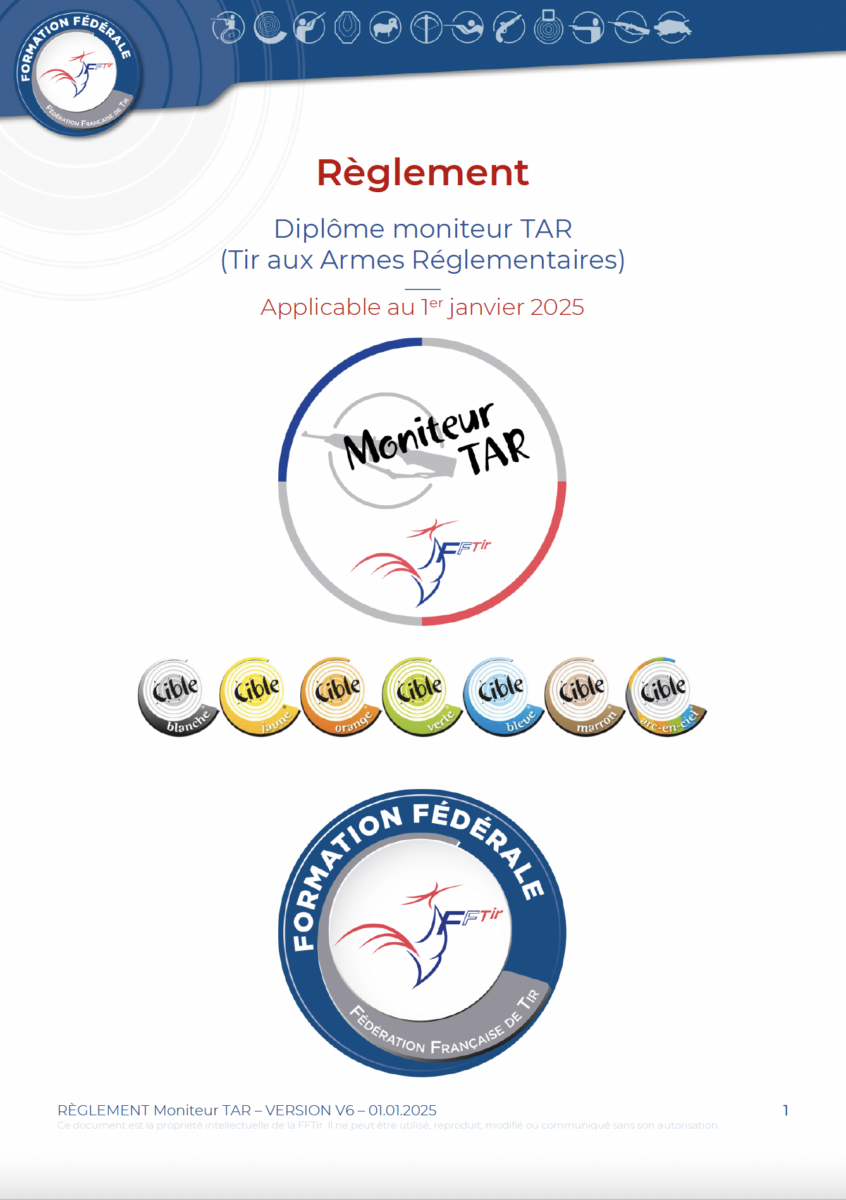 Moniteur TAR | Fédération française de tir